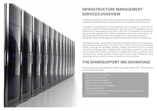 SparkSupport IT Infrastructure Management Service | PPT