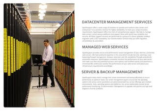 SparkSupport IT Infrastructure Management Service | PPT