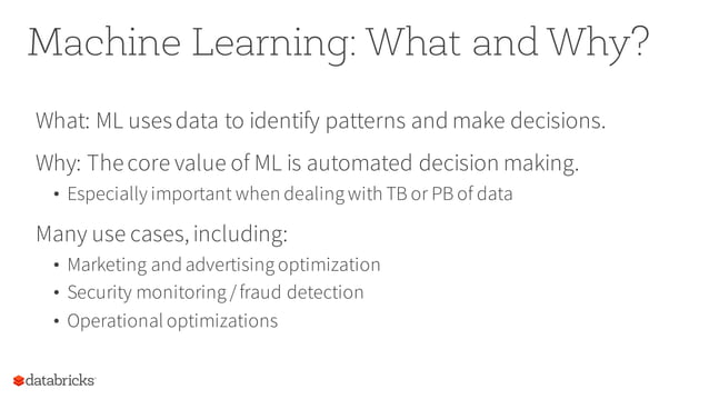 Apache® Spark™ MLlib: From Quick Start to Scikit-Learn | PPT