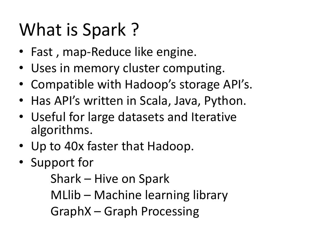 Introduction to Apache Spark and MLlib