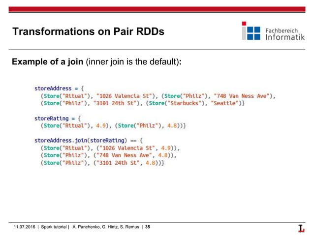 Getting started in Apache Spark and Flink (with Scala) - Part II | PPT