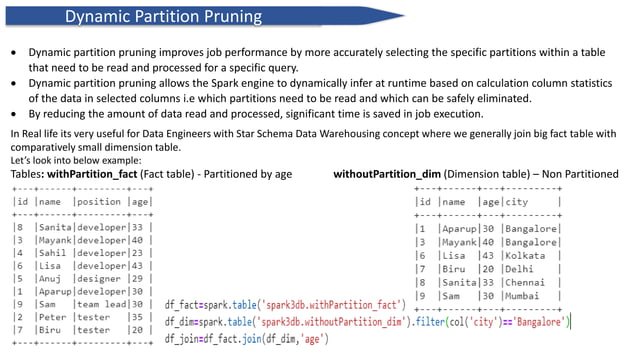 Apache Spark 3 Dynamic Partition Pruning Pptx