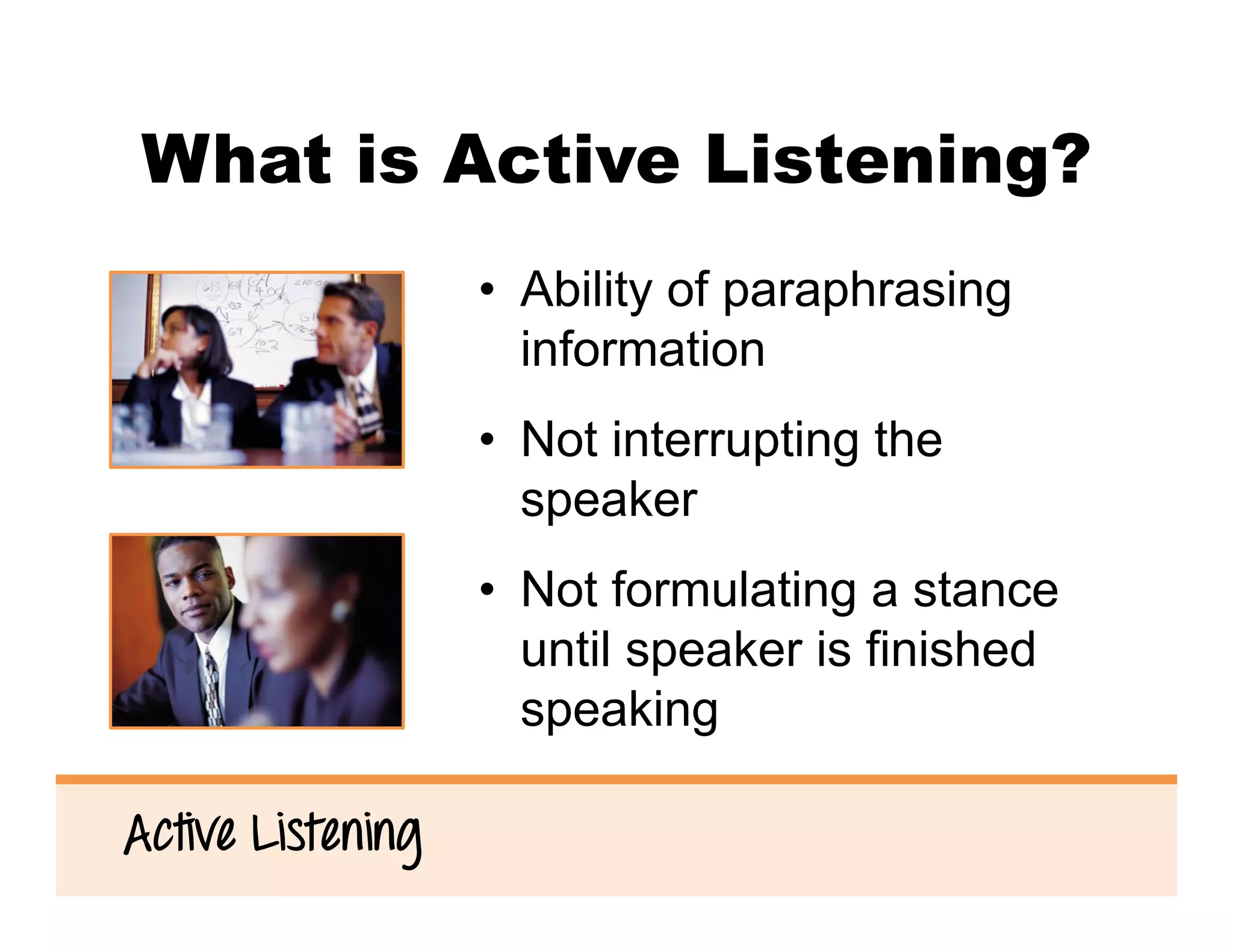Active Listening Presentation | PDF