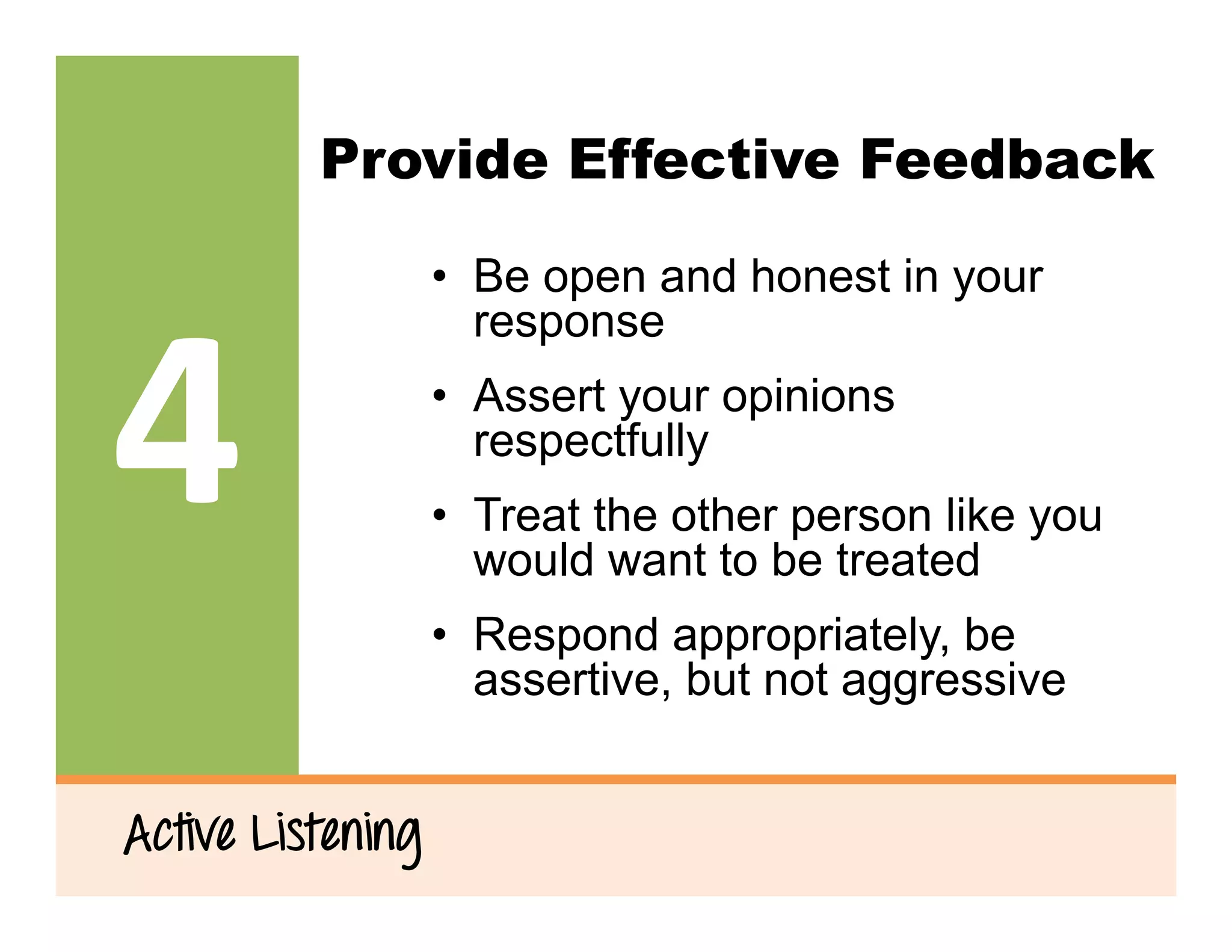 Active Listening Presentation | PDF