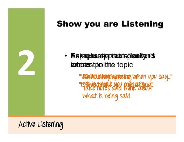 Active Listening Presentation | PDF