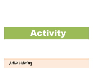 Active Listening Presentation | PDF