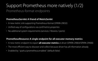 Native support of Prometheus monitoring in Apache Spark 3 | PDF
