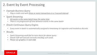 Apache Spark and Oracle Stream Analytics | PPT
