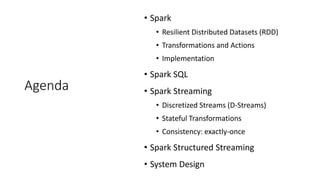 Spark and Spark Streaming | PPTX