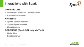 Apache Spark: Lightning Fast Cluster Computing | PPTX
