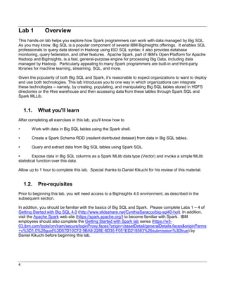 Big Data: Working with Big SQL data from Spark | PDF