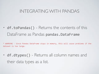 Spark Dataframe - Mr. Jyotiska | PPT