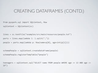 Spark Dataframe - Mr. Jyotiska | PPT