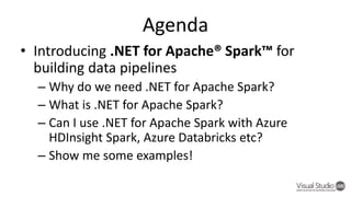 Bringing the Power and Familiarity of .NET, C# and F# to Big Data ...