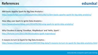 Spark for big data analytics | PPTX