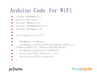 Home Automation with LinkSprite IO | PPT