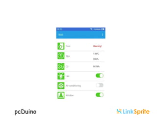 Home Automation with LinkSprite IO | PPT