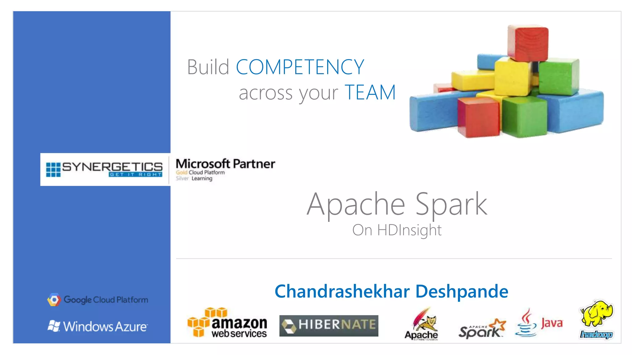 Apache Spark on HDinsight Training | PPT