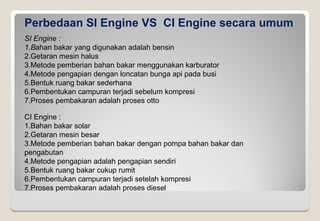 (Spark Ignition Engines and Compression Ignition Engine).ppt