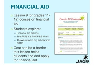 Sparking The Future College Preparation Lesson Plans | PDF