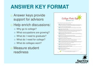 Sparking The Future College Preparation Lesson Plans | PDF