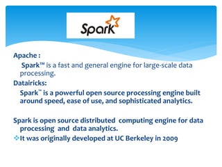 Apache Spark Introduction | PDF