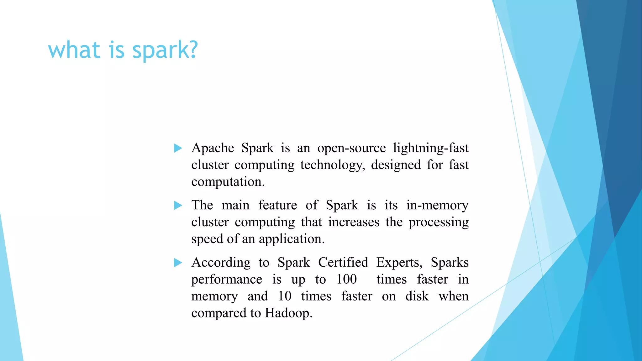 Spark Introduction And Architecturepptx Programming Languages Computing 7451