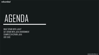 Spark Java Tutorial | Edureka | PDF