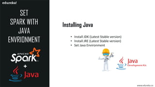 Spark Java Tutorial | Edureka | PPT
