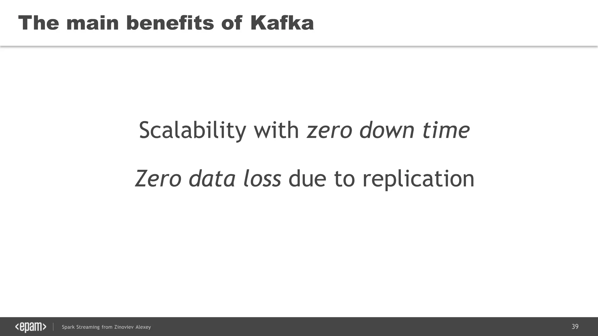 Kafka pours and Spark resolves | PPT