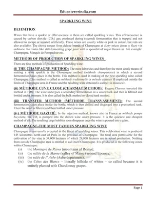 Sparkling wines | PDF
