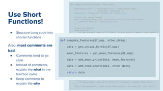 Code Cleanup: A Data Scientist's Guide to Sparkling Code | PPT
