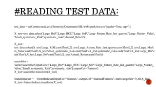 Spark machine learning | PPTX