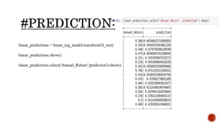 Spark machine learning | PPTX