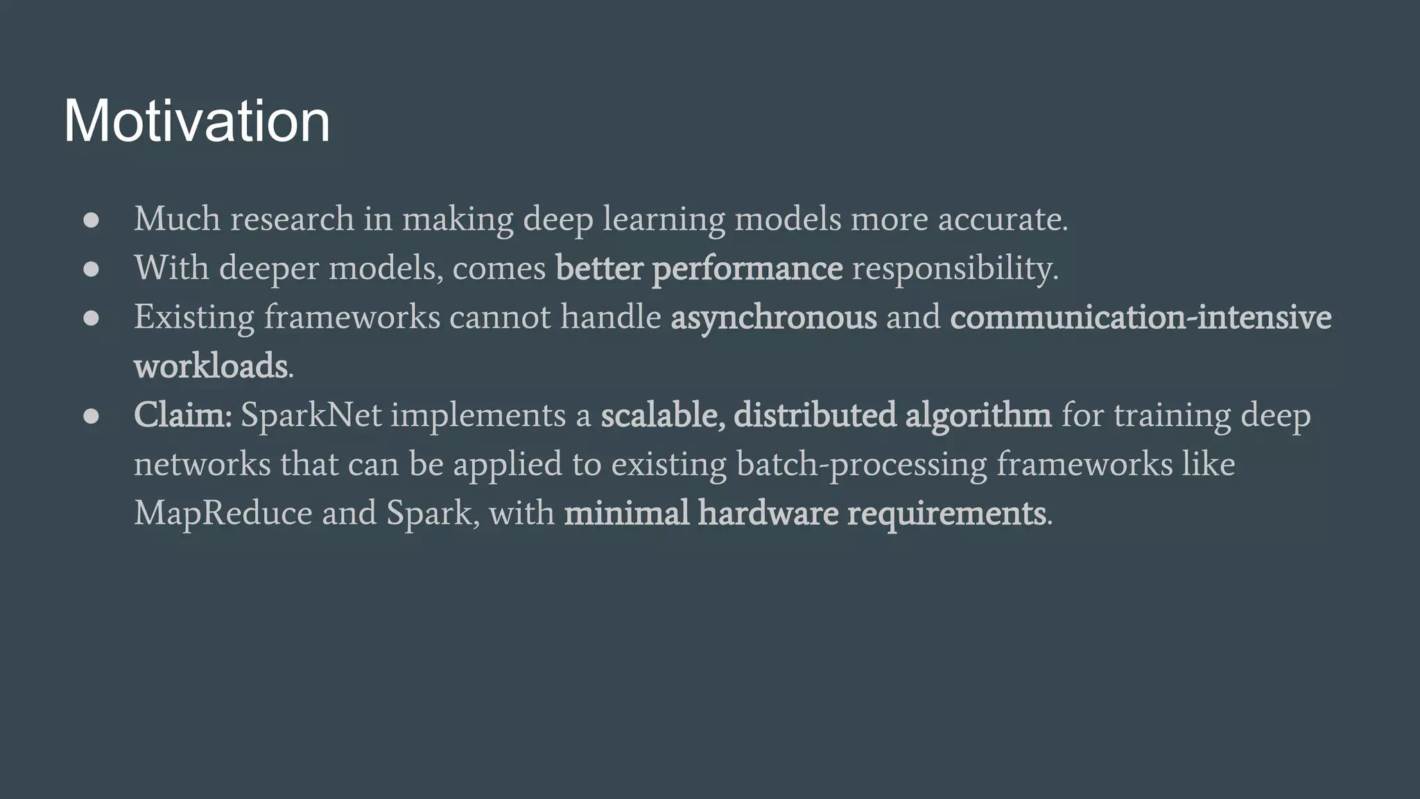 SparkNet presentation | PPT