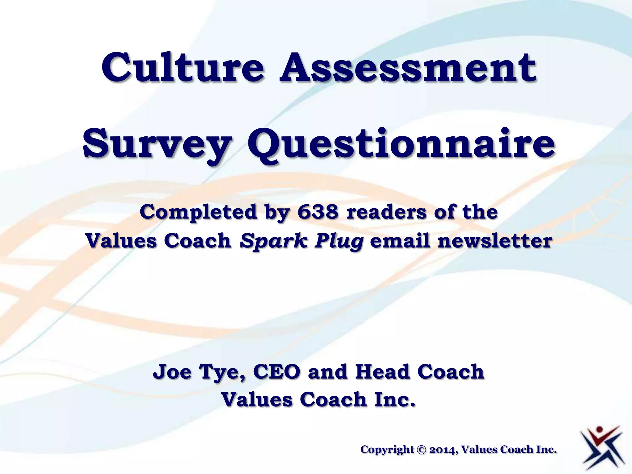 Culture Assessment Survey Results | PPTX