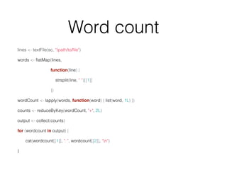 Introduction to SparkR | PDF | Programming Languages | Computing