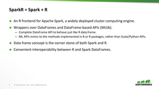 Integrate SparkR with existing R packages to accelerate data science ...