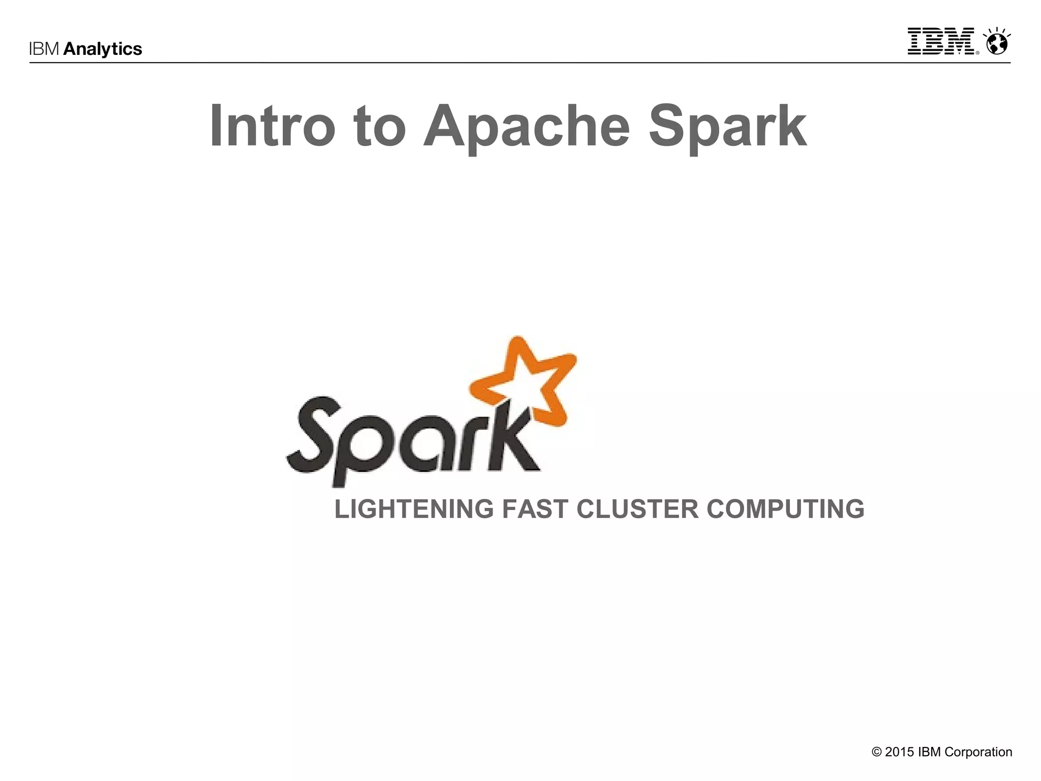 Apache Spark Introduction And Resilient Distributed Dataset Basics And 7250