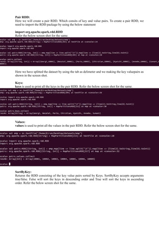 Spark rdd part 2 | ODT
