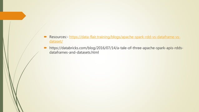 Spark Rdd Vs Data Frame Vs Dataset Ppt