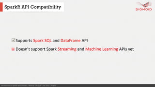 Introduction to Spark R with R studio - Mr. Pragith | PPT