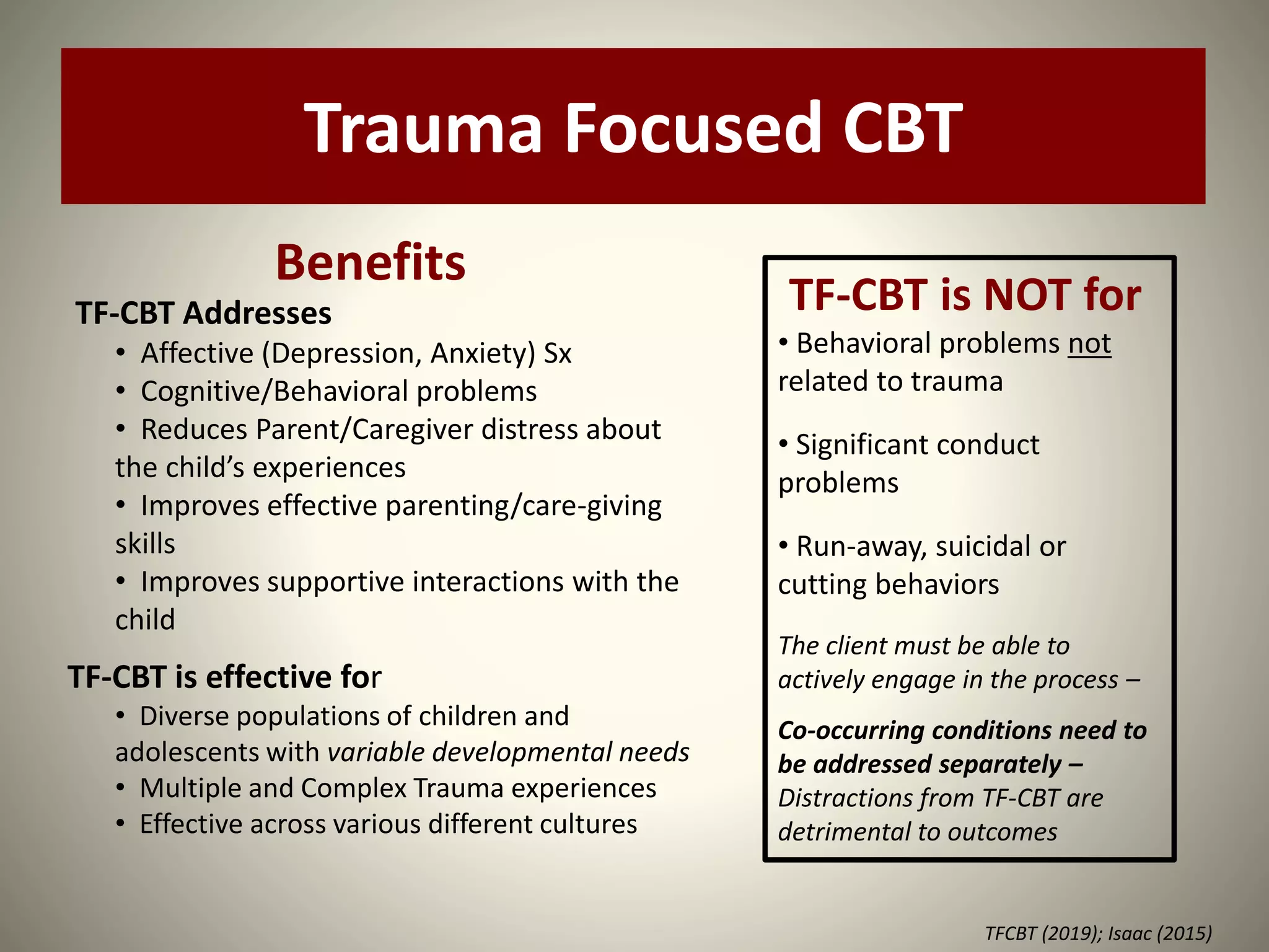 Trauma Focused CBT (TF CBT) for Kids | PPTX