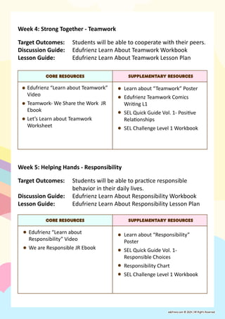 Spark SEL Level 3 Curriculum: Advanced Social Emotional Learning | PDF