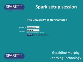Spark setup session | PDF