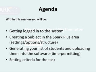 Spark setup session | PDF