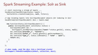 Solr and Spark for Real-Time Big Data Analytics: Presented by Tim Potter, Lucidworks | PDF