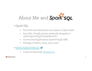 Spark Summit EU 2015: Spark DataFrames: Simple and Fast Analysis of Structured Data | PPT
