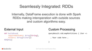 Spark Sql and DataFrame | PPTX