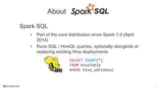Spark Sql and DataFrame | PPTX